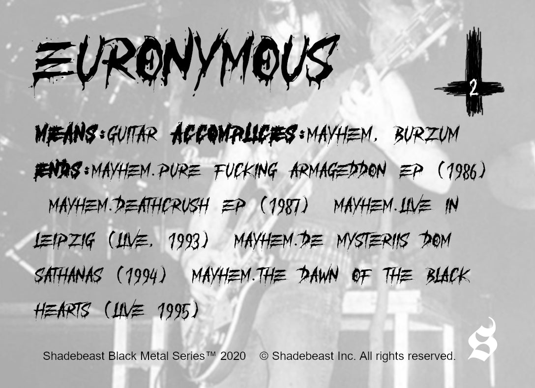 Euronymous Guitar Stickers